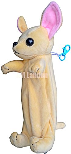 AM Landen Super Cute Soft Plush Chihuahua Cosmetic Makeup Storage Pencil Pouch