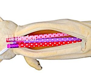 AM Landen Super Cute Soft Plush Chihuahua Cosmetic Makeup Storage Pencil Pouch