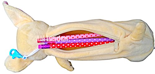 AM Landen Super Cute Soft Plush Chihuahua Cosmetic Makeup Storage Pencil Pouch