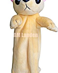 AM Landen Super Cute Soft Plush Chihuahua Cosmetic Makeup Storage Pencil Pouch