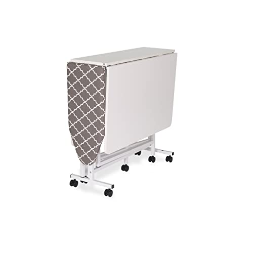 Arrow Sewing Furniture Millie Folding Cutting Table with Ironing Board