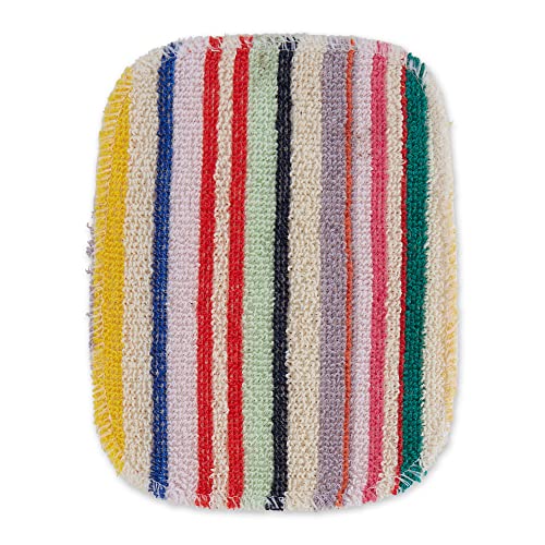 RSVP International Skrubby Cleaning Collection Machine Washable, Nylon Coated, Pot & Pan Scrubbing, Cloths, 3 Piece, Multi-Color Stripe