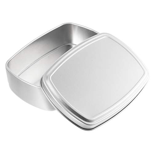 Operitacx Soapbox 2pcs Aluminum Soap Box Empty Metal Tins for Candle Making Candies Leak- Proof Balm Boxes Aluminum Tin Jar Containers for Candies Jewelry Powder 150ml Sponge Dish