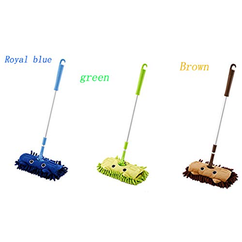 Tachiuwa Cleaning Mop Broom for Kids Mini Detachable Housekeeping Cleaning Broom Tools for Year and Up 3 Colors , Blue