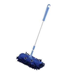 Tachiuwa Cleaning Mop Broom for Kids Mini Detachable Housekeeping Cleaning Broom Tools for Year and Up 3 Colors , Blue