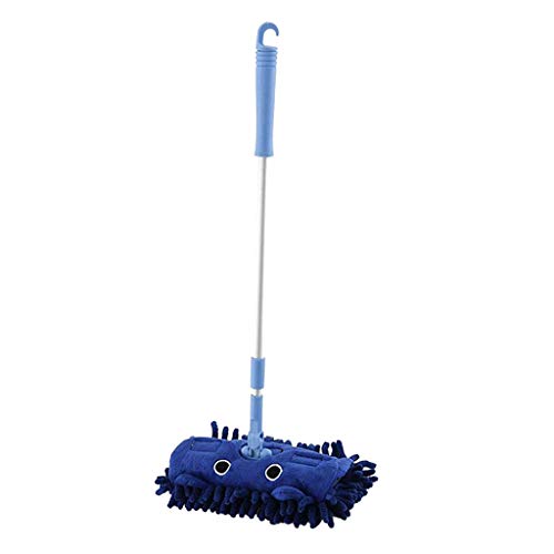 Tachiuwa Cleaning Mop Broom for Kids Mini Detachable Housekeeping Cleaning Broom Tools for Year and Up 3 Colors , Blue