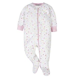 Onesies Brand Baby Girls' 4-Pack Sleep 'N Play Footies Multi Pack, Pink Sweet Treat, 3-6 Months