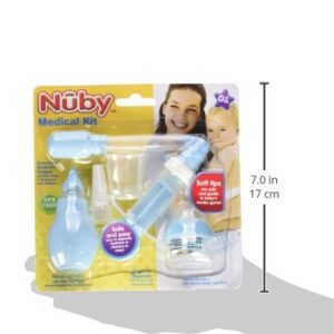 Nuby Small 6-Piece Medical Kit for Healthy Baby, Infant, Child, Nursery Care, Colors May Vary