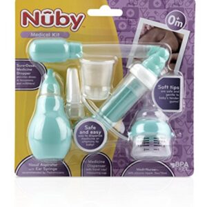 Nuby Small 6-Piece Medical Kit for Healthy Baby, Infant, Child, Nursery Care, Colors May Vary