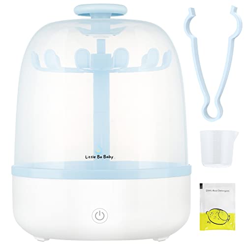 Bottle Sterilizer, Little Bo Baby Bottle Electric Steam Sterilizer, Steam Sterilization for Baby Bottles, Highest Capacity, Any Brand Universal Fit