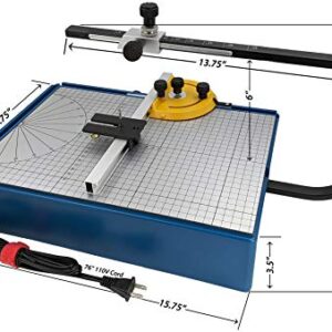 Hercules Hot Wire Foam Cutter Table with Foot Control Pedal – Tabletop Hotwire Cutter for Cutting, Forming and Sculpting Styrofoam and Other Foam Materials (Corded 110V AC)