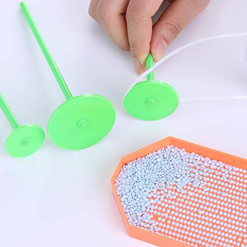 NIDIBI STORE Diamond Painting Drill Wheel Tools Kits Drill Pen Pick Up Charm Tray Holder 5D DIY Diamond Painting Tools Kit Accessories