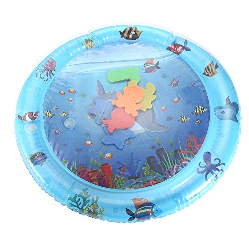 plplaaoo Inflatable Baby Ice Pad Prone Pat Water Cushion Marine Life Mat, Water Mat Infants, Tummy Time Water Mat, Newborn Girl and Boy Early Activity Center