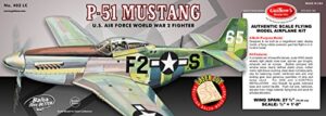 guillow’s p51 mustang laser cut model kit