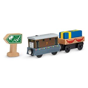 fisher-price thomas & friends wood birthday surprise toby accessory pack