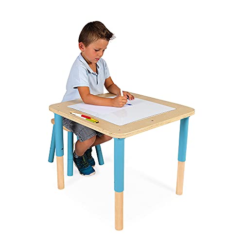 Janod 14 Piece Wooden Progressive Activity Table - Ages 18 Months+ - J08041