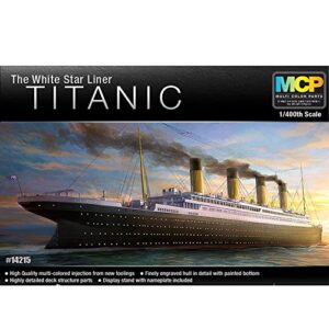 academy hobby model kits scale model : battle ships & aircraft carrier kits (1/400 r.m.s titanic mcp)