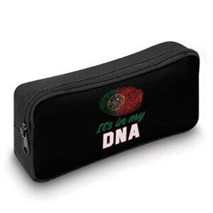 Portugal It's in My DNA Pencil Case Pencil Pouch Coin Pouch Cosmetic Bag Office Stationery Organizer