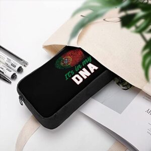 Portugal It's in My DNA Pencil Case Pencil Pouch Coin Pouch Cosmetic Bag Office Stationery Organizer