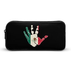 mexico flag palm pencil case pencil pouch coin pouch cosmetic bag office stationery organizer