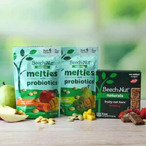 Beech-Nut Probiotic Melties Yogurt Melts, Pear Mango Spinach & Yogurt, 1oz (7 Pack), Toddler & Baby Snacks