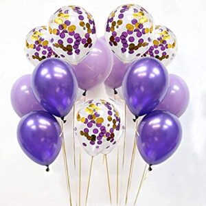 Purple Gold Baby Shower Decorations Qian's Party Purple and Gold Princess Birthday Party Decorations Purple Princess Baby Shower Confetti Purple & Gold Party Decor