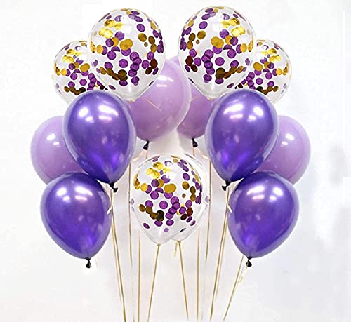 Purple Gold Baby Shower Decorations Qian's Party Purple and Gold Princess Birthday Party Decorations Purple Princess Baby Shower Confetti Purple & Gold Party Decor