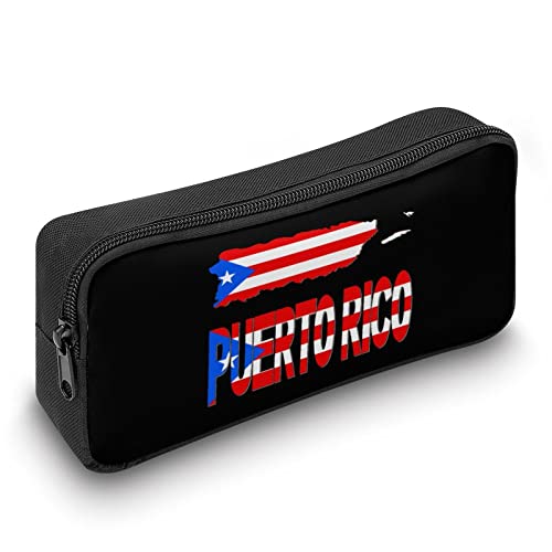 Puerto Rico Map Flag Pencil Case Pencil Pouch Coin Pouch Cosmetic Bag Office Stationery Organizer