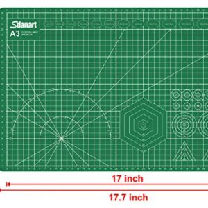 Sdanart Self Healing Cutting Mat: 12"×18" Double Sided 5-Ply Rotary Cutting Board for Sewing, Crafts, Quilting, Fabric, Hobby, Art Project