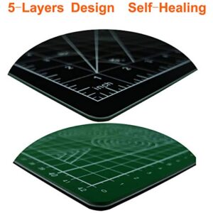 Sdanart Self Healing Cutting Mat: 12"×18" Double Sided 5-Ply Rotary Cutting Board for Sewing, Crafts, Quilting, Fabric, Hobby, Art Project