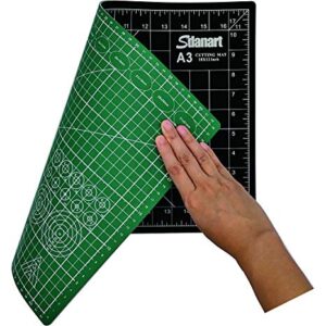 Sdanart Self Healing Cutting Mat: 12"×18" Double Sided 5-Ply Rotary Cutting Board for Sewing, Crafts, Quilting, Fabric, Hobby, Art Project