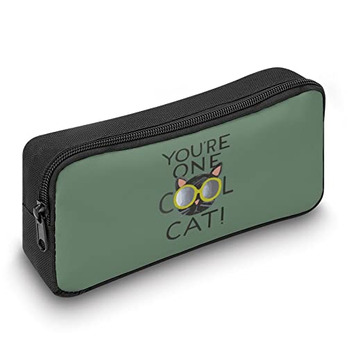 Sunglass Cool Cat Pencil Case Pencil Pouch Coin Pouch Cosmetic Bag Office Stationery Organizer