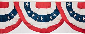 amscan 672176 scene setters patriotic bunting border roll, 18″ x 40”, 1 roll