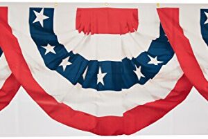 Amscan 672176 Scene Setters Patriotic Bunting Border Roll, 18" x 40'', 1 Roll