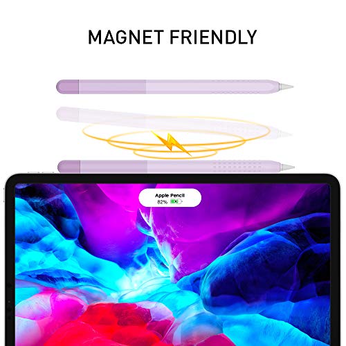 Apple Pencil 2nd Generation Lavender Case + 2 Pack Apple Pencil Lavender Tips