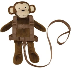 travel bug toddler character 2-in-1 safety harness – monkey