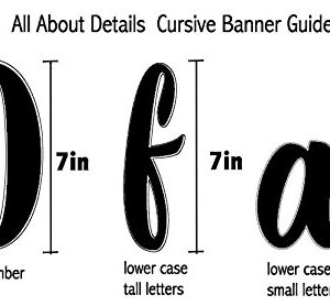 All About Details 30 & Fabulous Cursive Banner (Black & Silver)