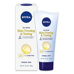 nivea skin firming & toning gel cream, 6.7 oz, pack of 2