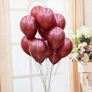 Graduation Party Decorations Maroon Gold 2023/Burgundy Gold Fall Birthday Party Decorations for Women Fall Balloons/Fall Party Decorations/Fall in love Bridal Shower Decorations