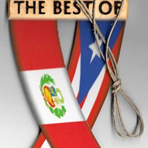 PUERTO RICO AND PERU PERURICAN BORICUA PERUVIAN CARIBBEAN SOUTH AMERICAN REARVIEW MIRROR MINI BANNER HANGING FLAGS FOR THE CAR UNITY FLAGZ™