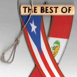 PUERTO RICO AND PERU PERURICAN BORICUA PERUVIAN CARIBBEAN SOUTH AMERICAN REARVIEW MIRROR MINI BANNER HANGING FLAGS FOR THE CAR UNITY FLAGZ™