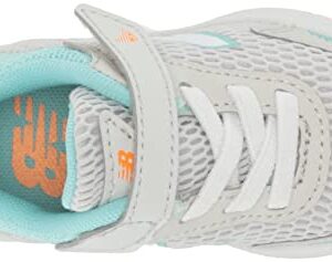 New Balance Kid's Dynasoft 545 V1 Hook and Loop Running Shoe, Summer Fog/Surf/Peach Glaze, 3 Infant