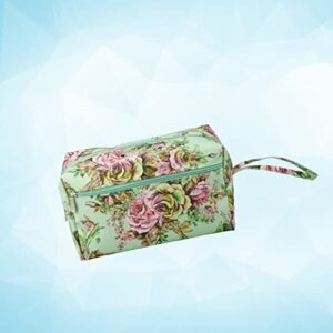 Handbag Xcm Organizer Cloth Holder Supplies Accessories Ball Printed Handbag Size:large - Wool Knitting Square Crochet Flower Bag Storage Tote Diy Oxford Yarn Floral