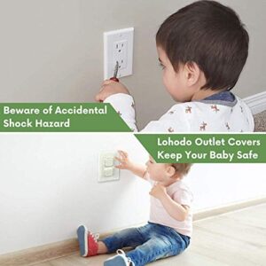 Outlet Covers Baby Proofing Socket Protectors Child Safety Plug Caps Difficult for Toddler to Remove Electric Shock Guard for US 3-Prong White 40 Pack