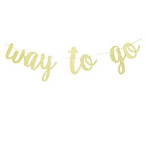 way to go graduation decoration banner, party supply wall decoration for graduation ceremony,god bless diy party decor for birthday, wedding, baby shower and graduation(way to go).