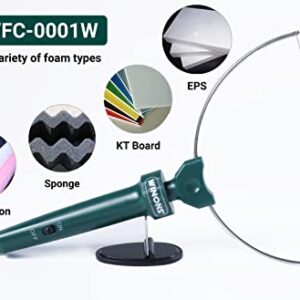 WINONS Foam Cutter, WFC-0001W Hot Wire Foam Cutter Electric Styrofoam Cutter Tool with Foam Marker, Replacement Wire and Safety Stand