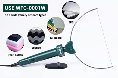 WINONS Foam Cutter, WFC-0001W Hot Wire Foam Cutter Electric Styrofoam Cutter Tool with Foam Marker, Replacement Wire and Safety Stand