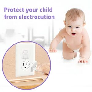 Outlet Covers Baby Proofing（32 Pack）with Hidden Pull Handle Child Safety Socket Cover Electric Power Plug Covers Protector Caps