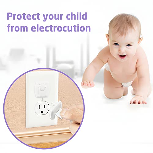 Outlet Covers Baby Proofing（32 Pack）with Hidden Pull Handle Child Safety Socket Cover Electric Power Plug Covers Protector Caps