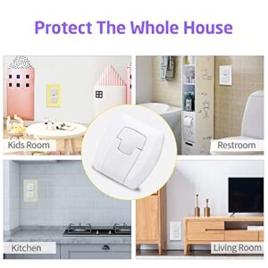 Outlet Covers Baby Proofing（32 Pack）with Hidden Pull Handle Child Safety Socket Cover Electric Power Plug Covers Protector Caps